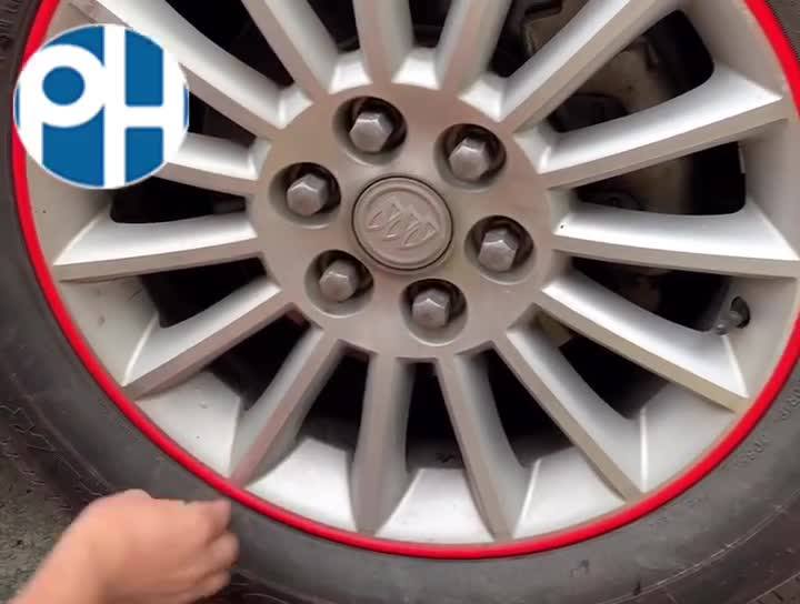 11 Colors For Car Alloy Rubber Wheel Rims Protector With 3m Adhesive ...