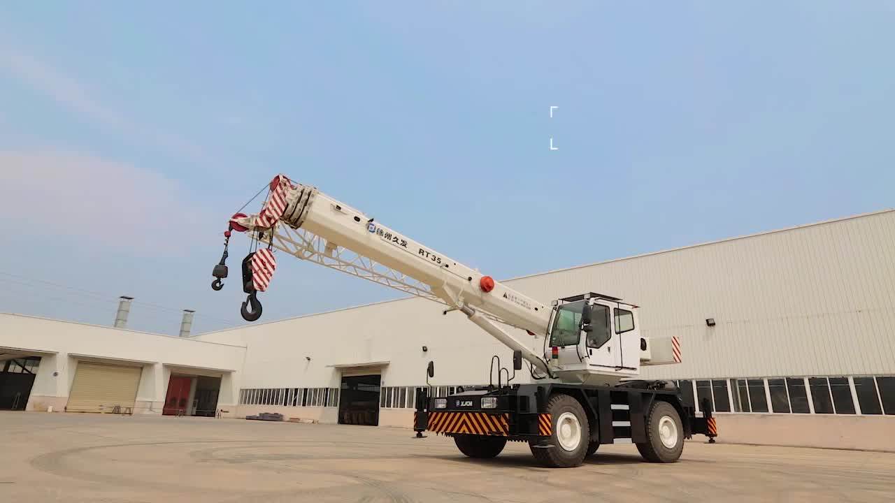 4 Wheel Lifting Machine 45 Ton Truck Rough Terrain Mobile Crane For ...
