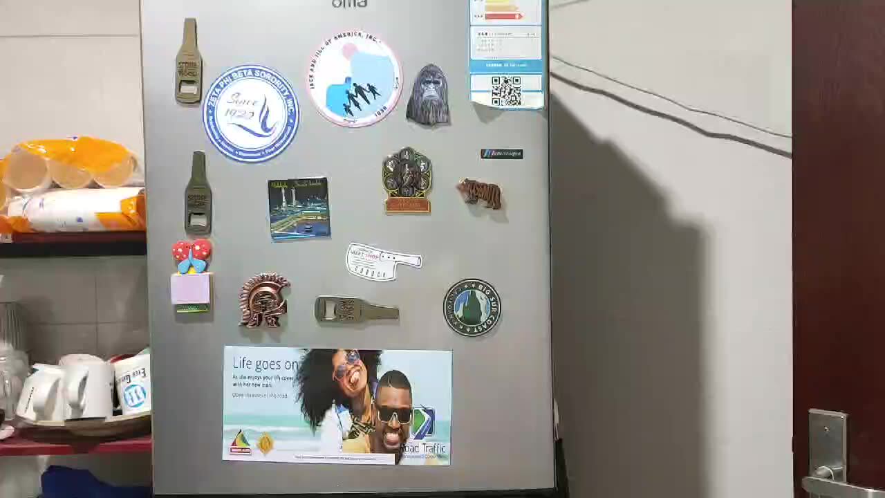 Custom Personalised Logo 3d Pvc Rubber Souvenir Fridge Magnet Magnetic ...