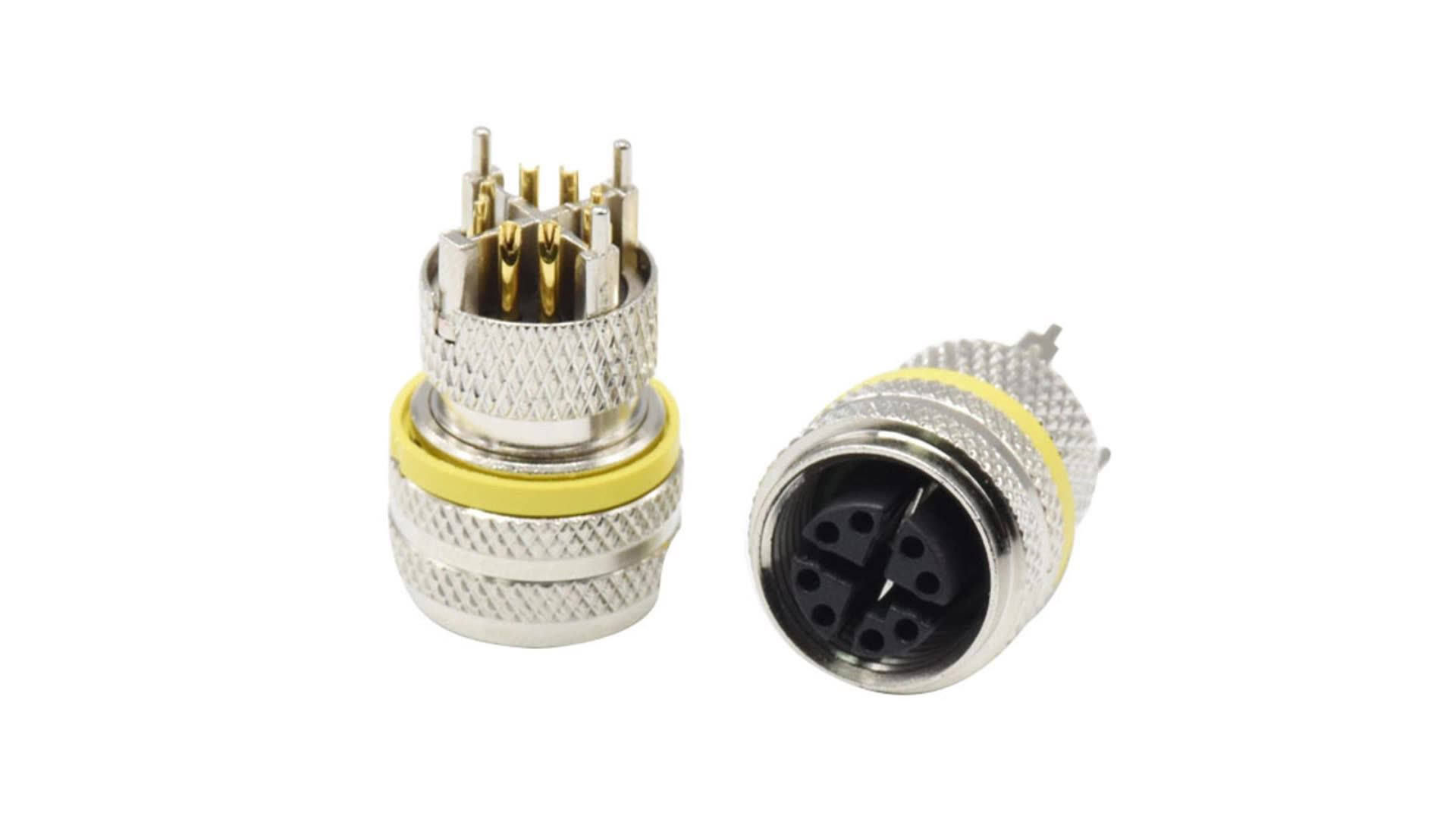 M12 X Code Connector 8 Pin Moldable Male Female Plugswaterproof ...