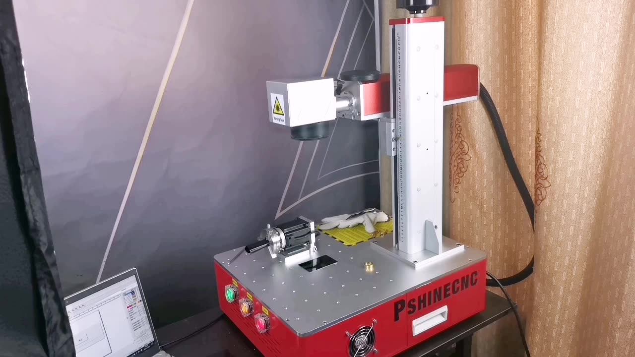 Animal Cattle Ear Tag Printer 20w Laser Fiber Marking Machine 30w For ...