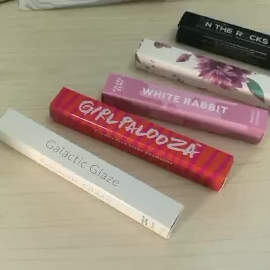 Customized Color Print Lipstick Box Personalized Handmade Pink Lipgloss ...