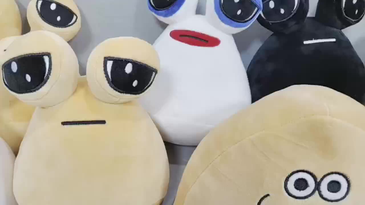 Customized Alien Pou Plush For Adults Kids Gifts Big Eye Alien Plush ...