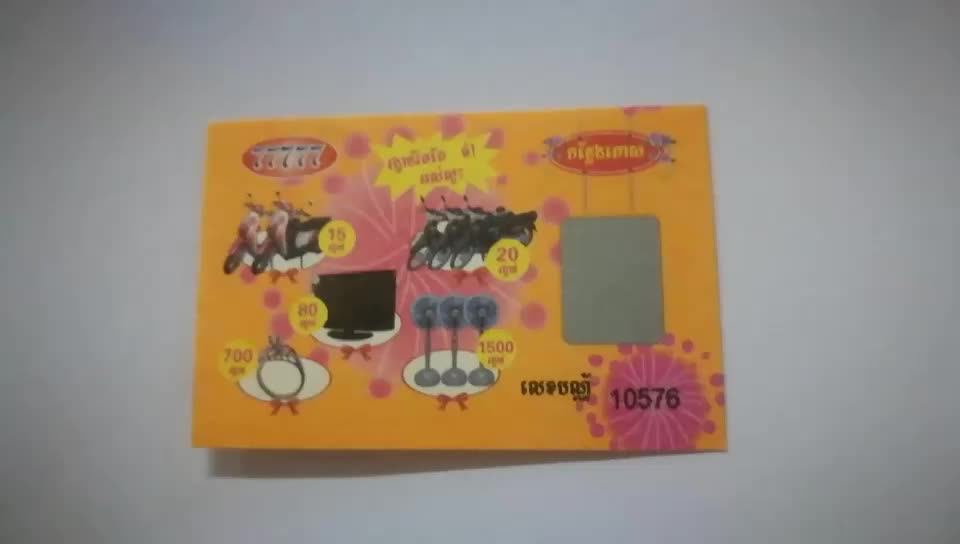 Scannable Qr Code Scratching Scratch Off Custom Scratch Off Lottery ...