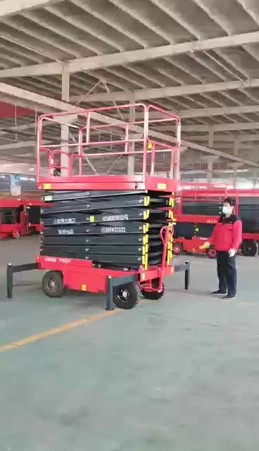 Aerial Work Platform Tracked Mobile Self-propelled Manual Electric ...