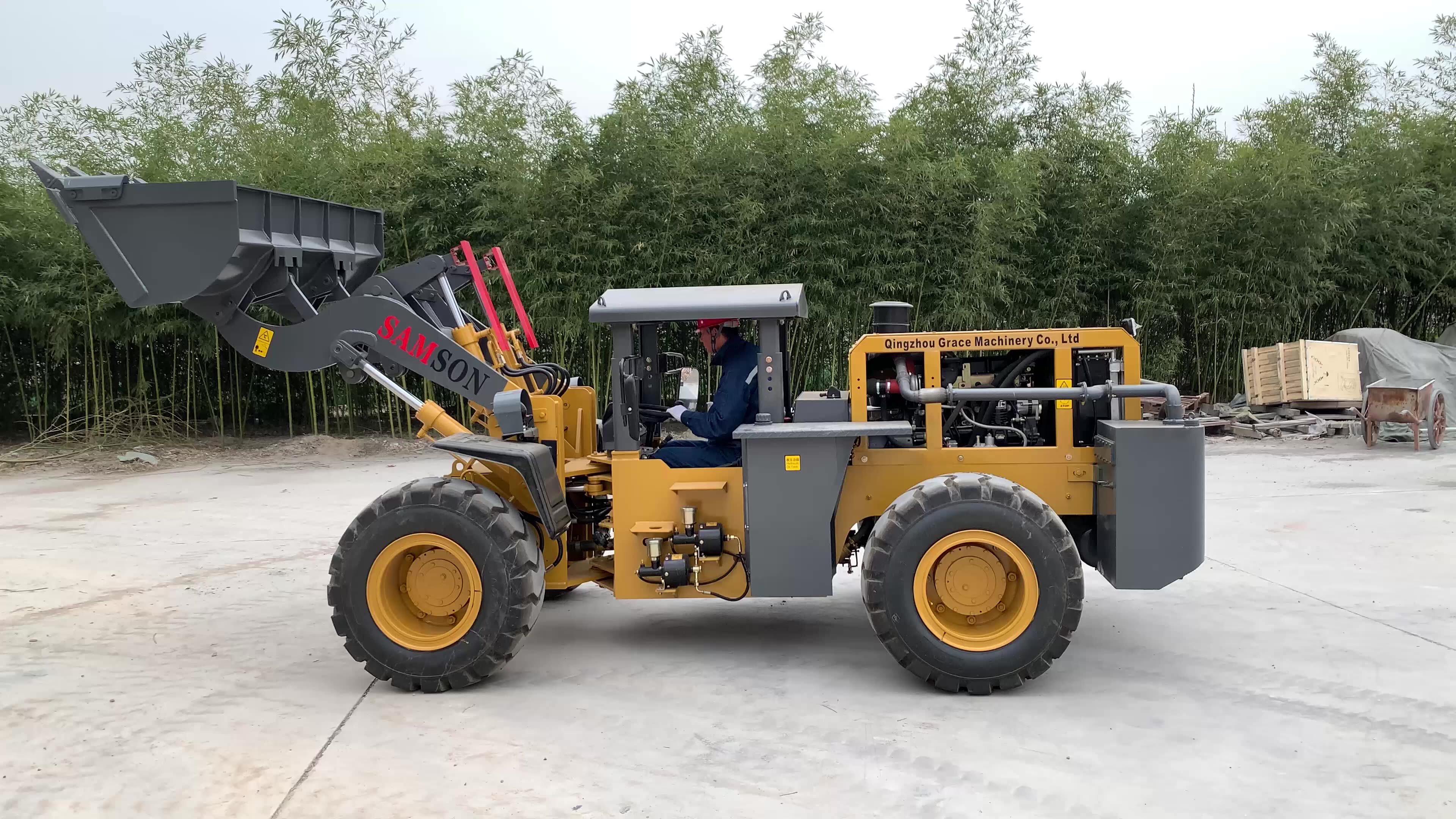 36 Underground Loader Mining Rock Loader With Side Dumping Bucket 2 ...