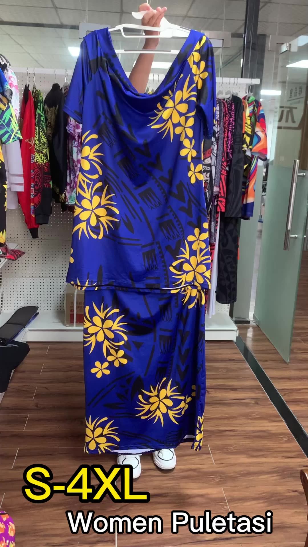 Polynesian Samoan Fijian Tribal Puletasi Custom Dresses Design Tapa ...