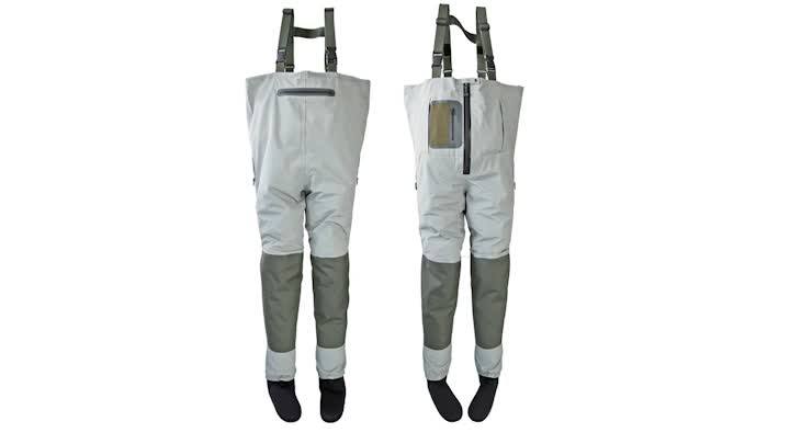 Custom Breathable Chest Waders Zippered Stocking Foot Fishing Waders ...