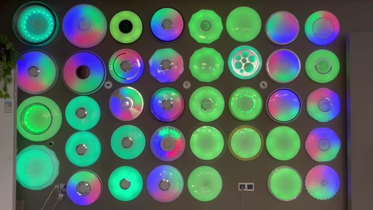 Rainbow Rgb Round Bedroom Living Room Design Decorative Light Fixtures ...