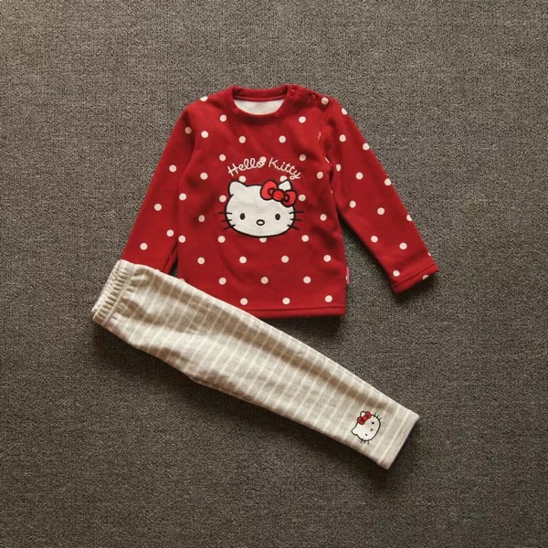 Купить нижнее белье hello kitty 加厚加绒保暖内衣套装 в интернет-магазине с Таобао ...