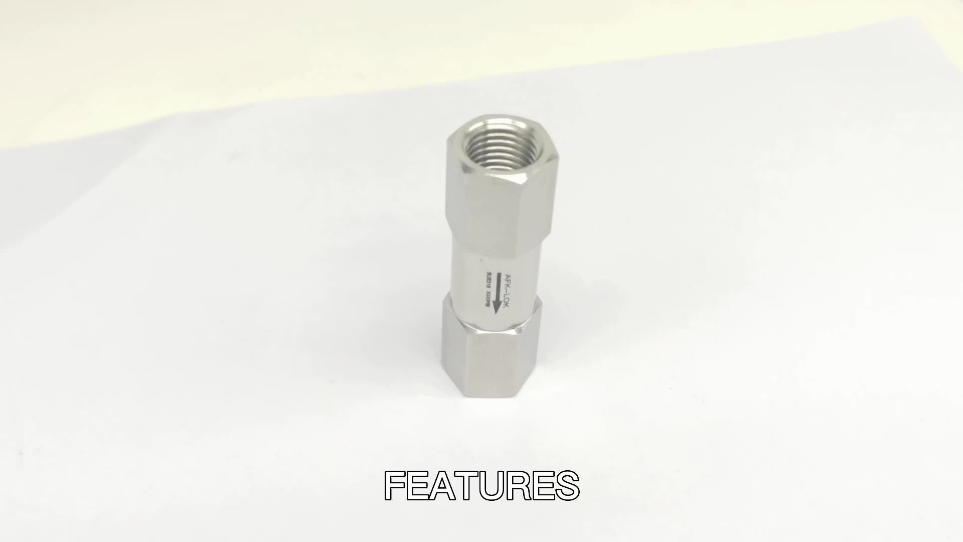 1 Psi Cracking Pressure Spring Loaded Compact Inline 3000psi 6000psi Ss316 High Pressure Check ...