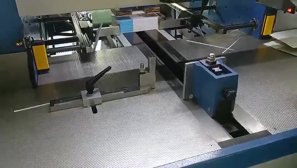 Fully Automatic Three Knife A4 Paper Book Cutting Finishing Machine ...
