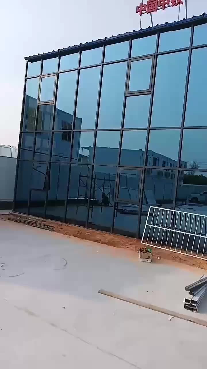 Commercial Buildings Glass Facade Exterior Glazed Aluminum Stick System ...