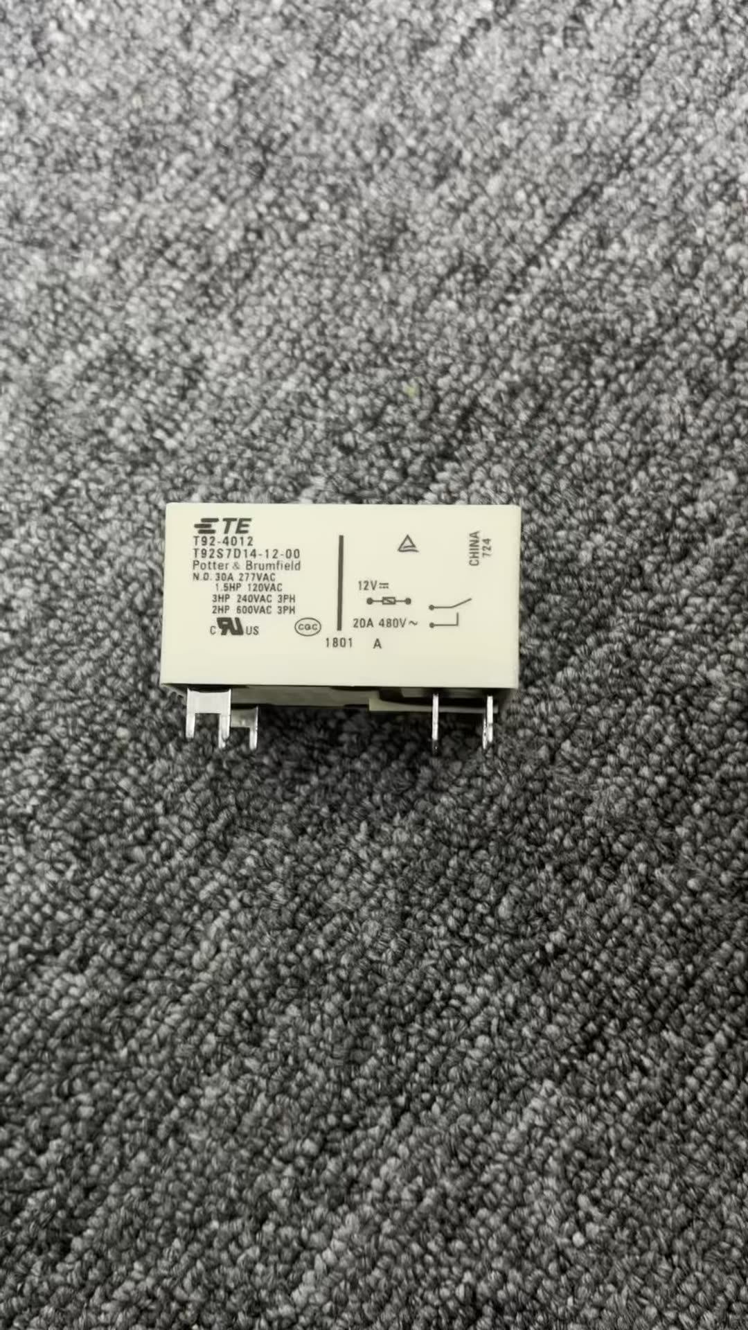 Te Relay Industrial Control Relay 12v 24v 10a 2way 8 Pin Silver ...