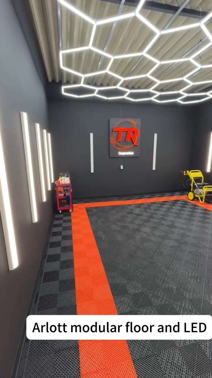 Customization 100-220v 6500k Hexagon Led Light Honeycomb Garage Ceiling ...