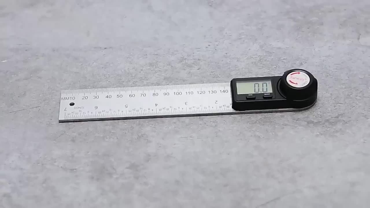 Stainless Steel Digital Angle Finder Ruler 360 Degree Protractor ...