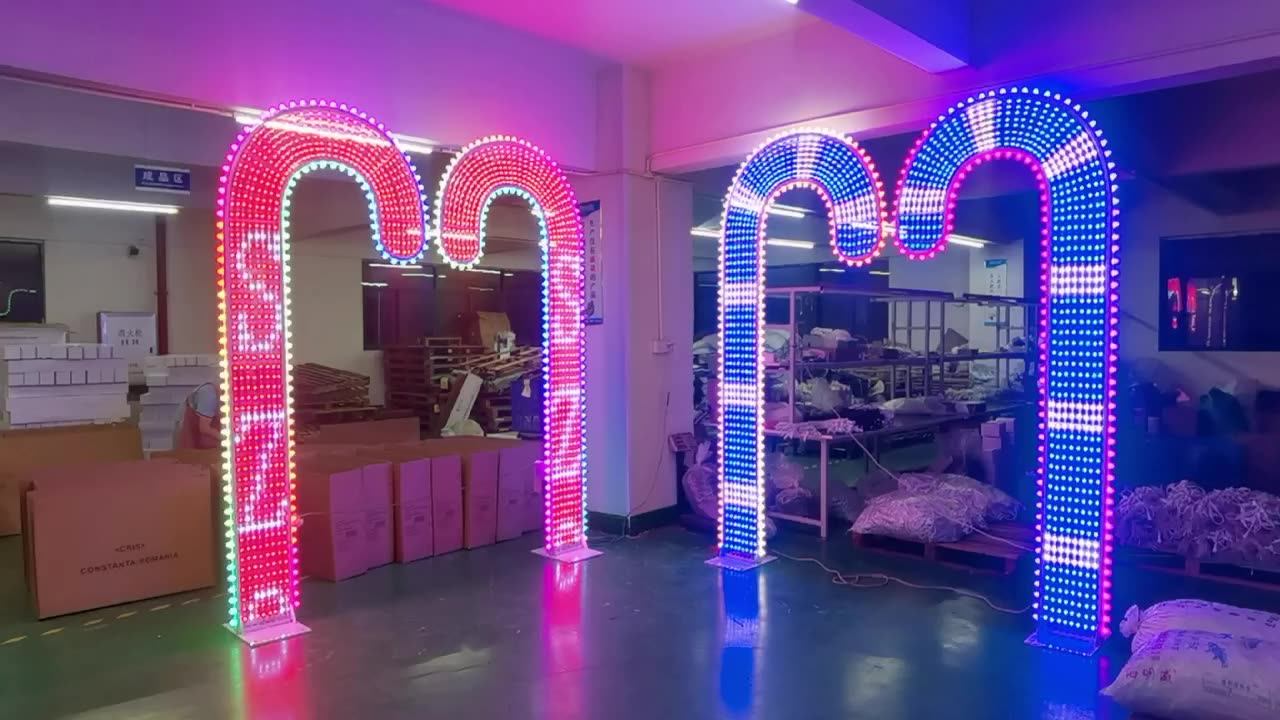 Life-size Candy Canes Fiberglass Resin For Holiday An Christmas ...