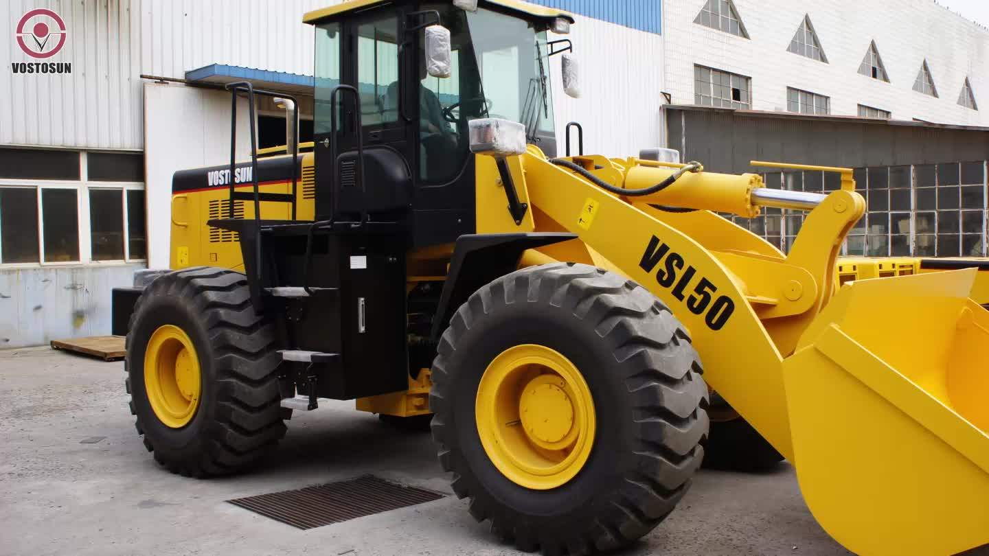 China 5 Ton Rock Wheel Loader Vsl50 Backhole Loader - Buy 5 Ton Wheel ...