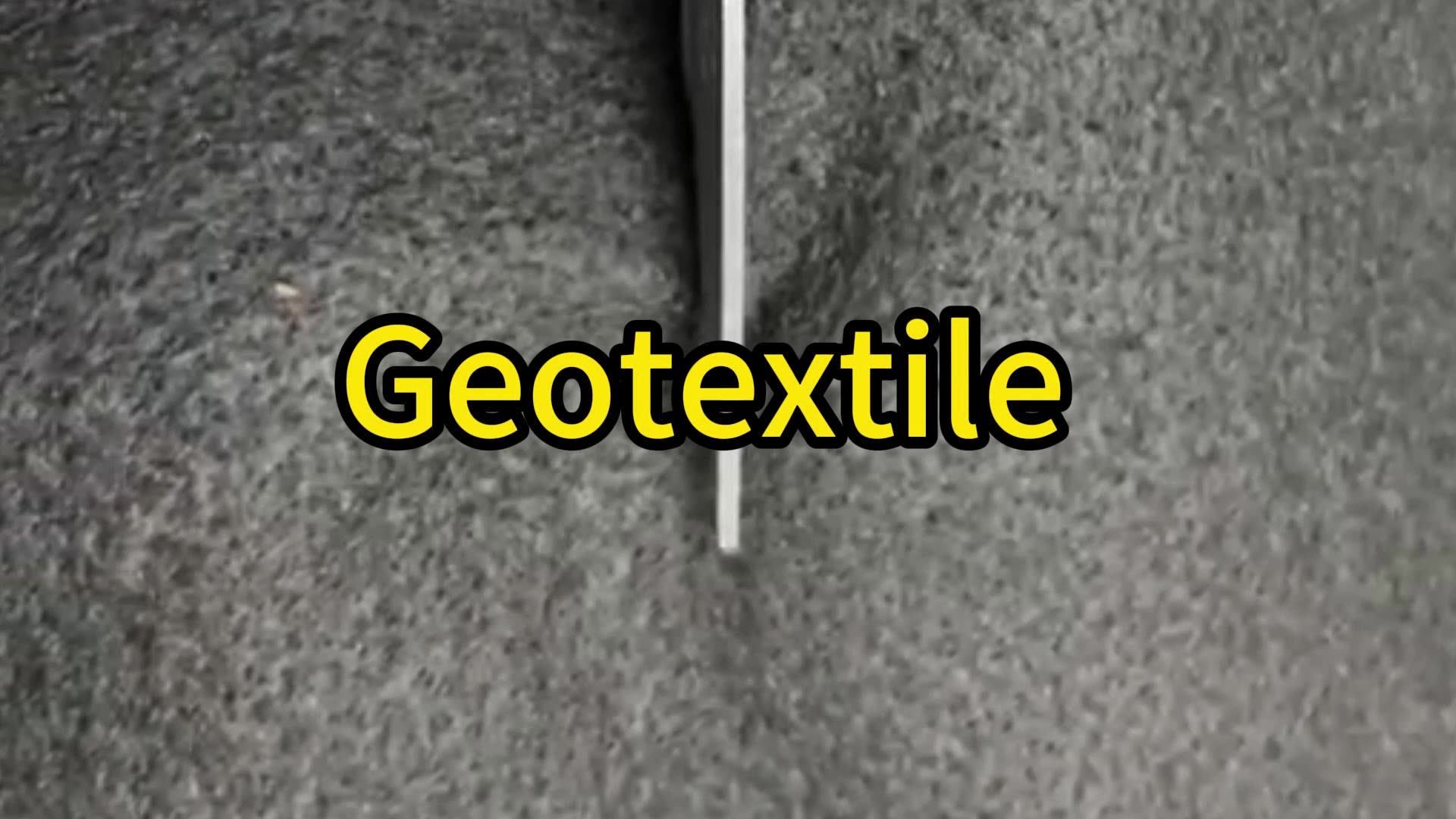 Drainage Geotextile Layer White Pet Nonwoven Permeable Geotextile ...