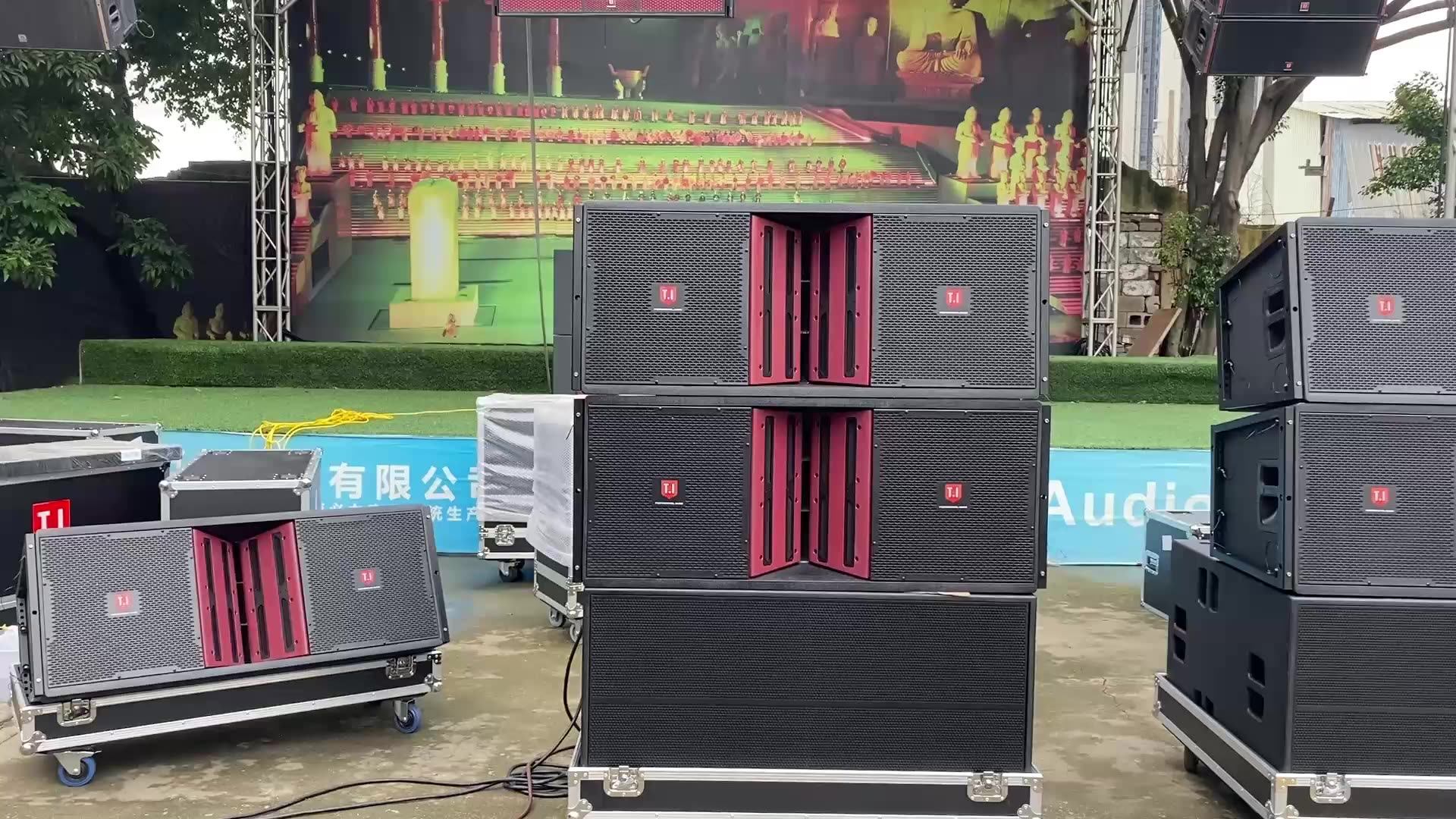 Dual 18 Inch Active Subwoofer La218p 1600w Rms Sound System Speakers ...