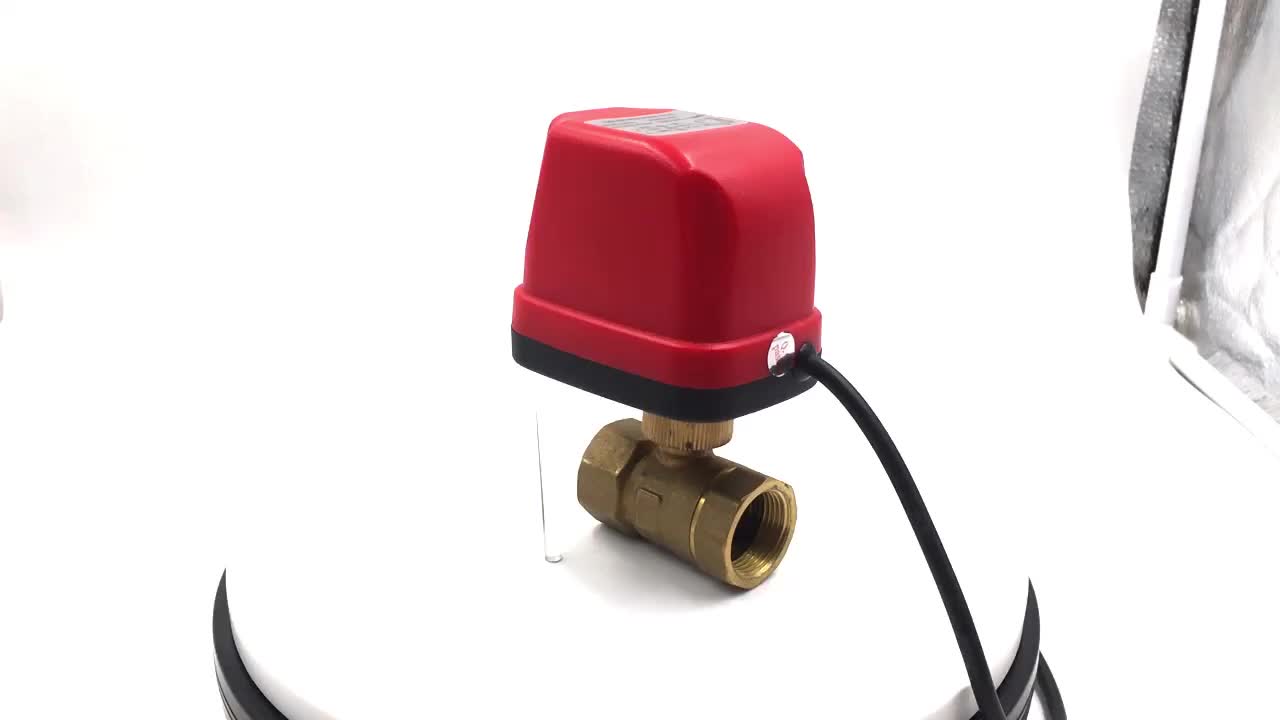 Dn15 To Dn50 Electric Ball Valve For Hvac Fcu Flow Control Valve 3 Way