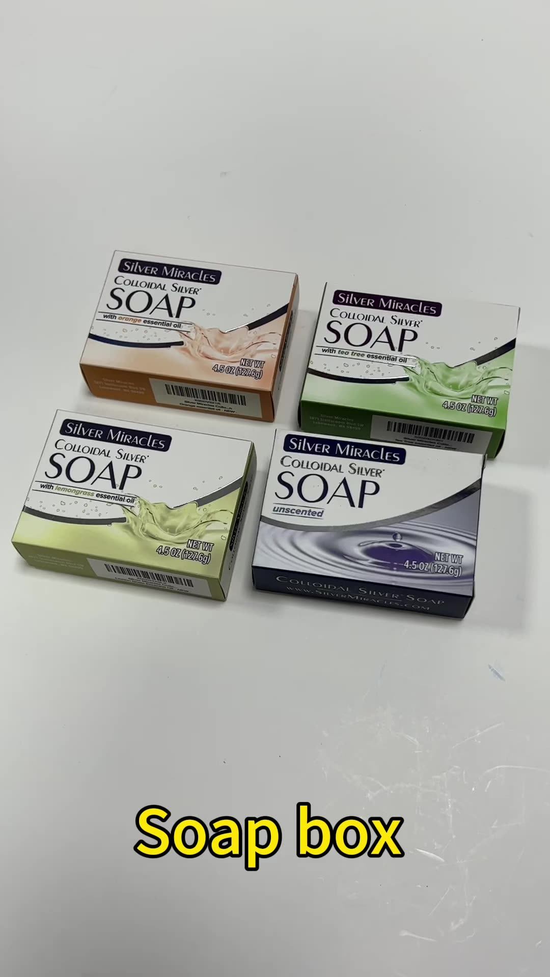 White Glossy Empty Wholesale Logo Printed Square Packing Small ...