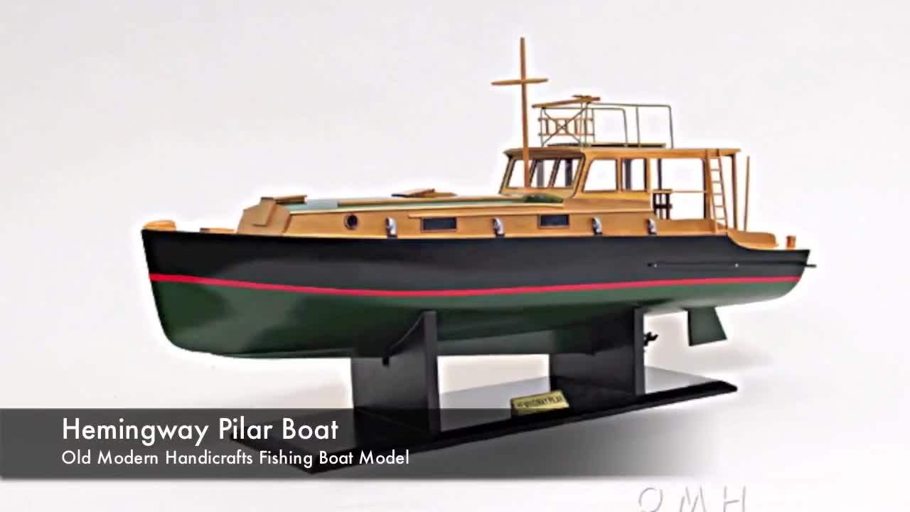 Handmade Wooden Model Hemingway Pilar Boat L70 Cm - Buy Wooden Model ...