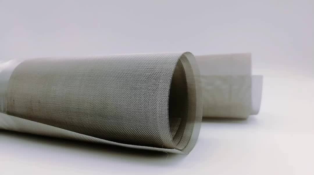 Ultra Fine 400 500 600 Mesh Plain Weave Stainless Steel Wire Metal Mesh ...