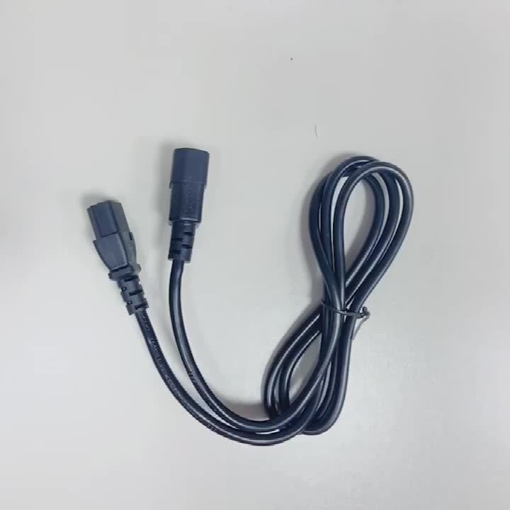 C13转C14服务器电源线PDU机房C13-C14延长IEC连接线075/1/1.5平方-阿里巴巴