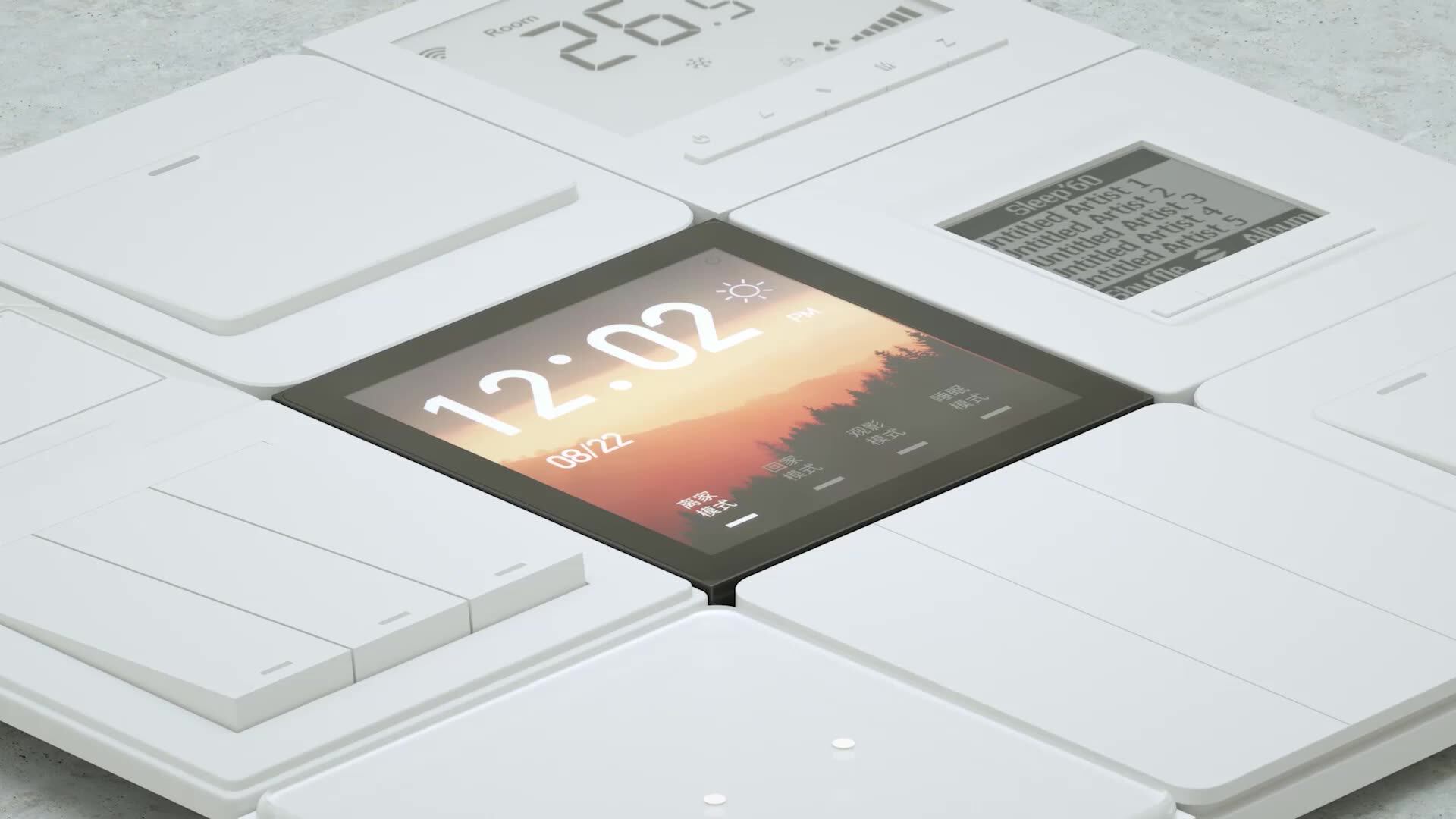 Smart Home Full Touch Screen Electricity Control Switch Panel Light ...