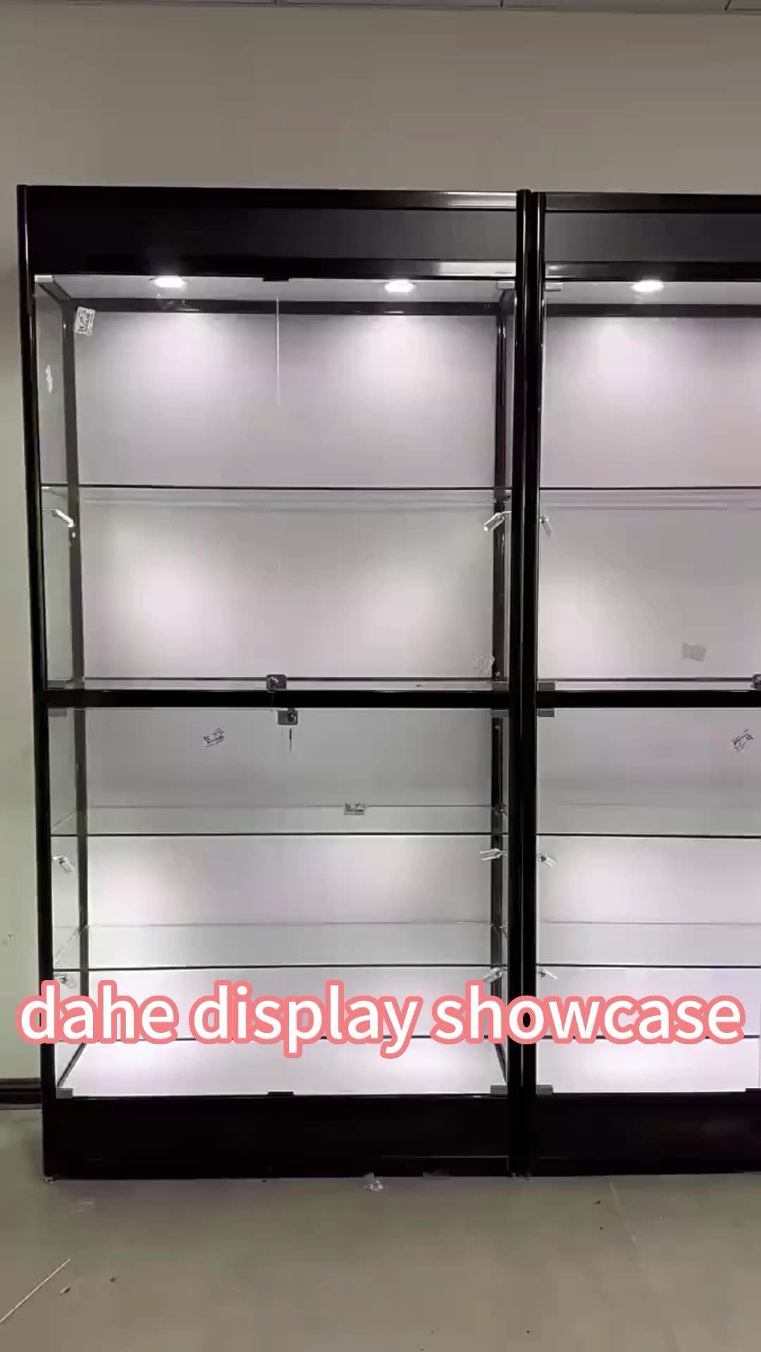 China Vitrine Display Cabinet Aluminium Glass Display Showcase With ...