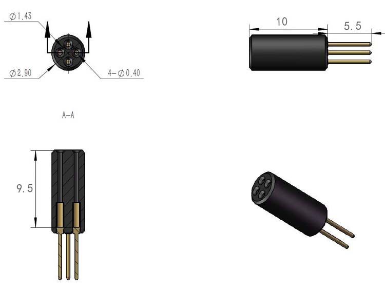 3脚TO56激光二极管测试座 4脚TO38老化测试连接插座加电座5脚TO46-阿里巴巴