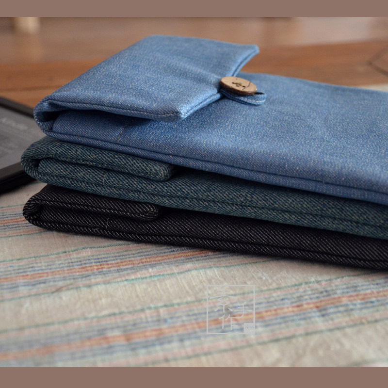 【handmade】kindle protective cover denim bag, making reading more stylish! 📚