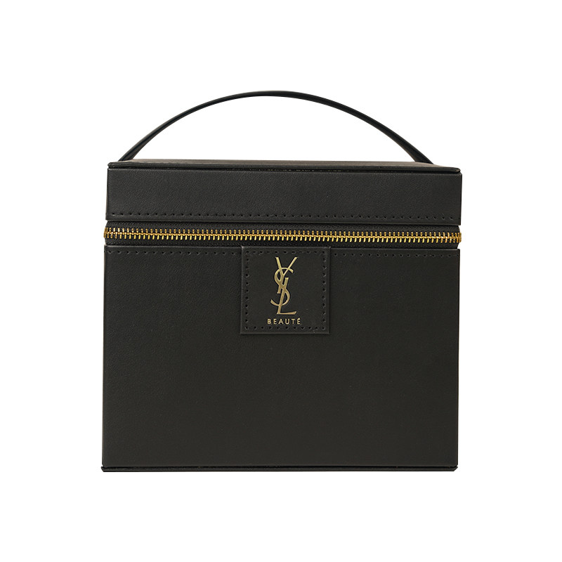 YSL Saint Laurent Cosmetic Case Advanced Texture Black Leather Suitcase ...