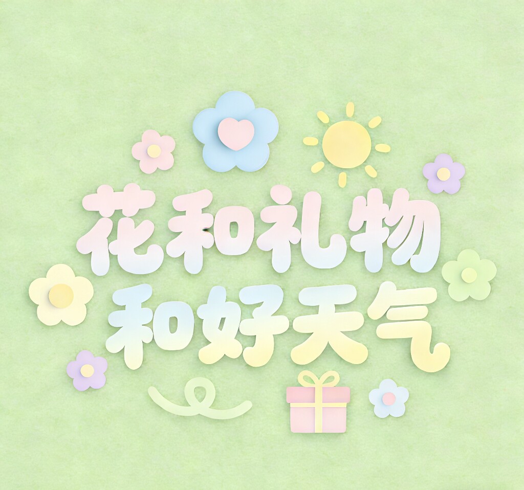 花和礼物和好天气