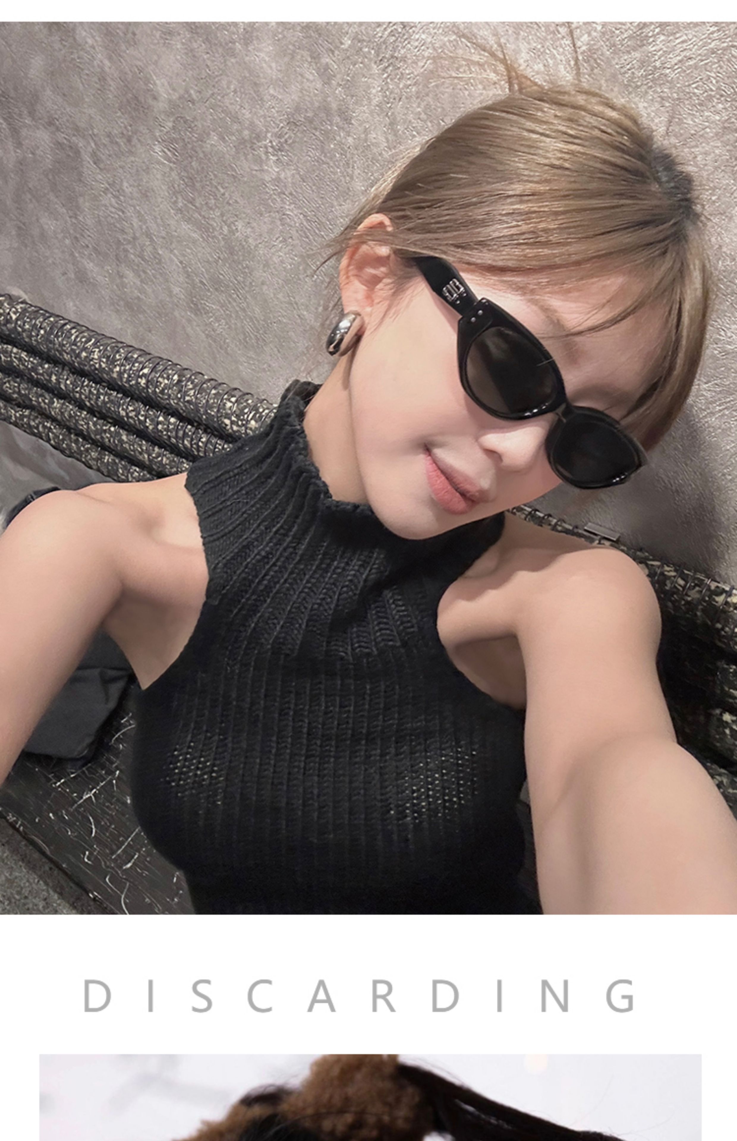 复古猫眼墨镜女gm2025新款高级感偏光防紫外线方圆脸显瘦太阳眼镜-阿里巴巴