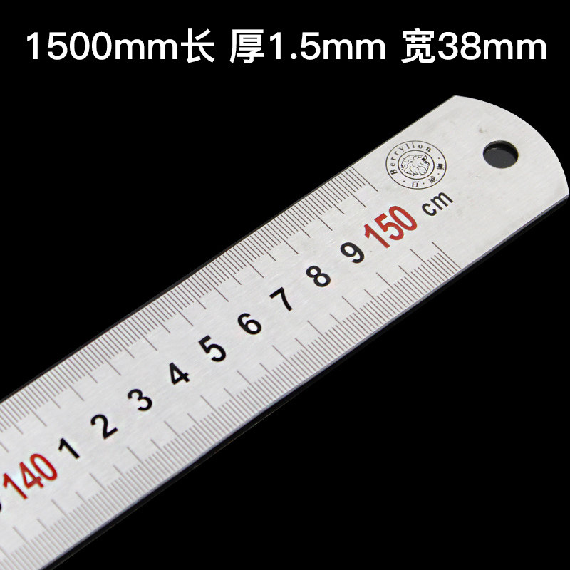 [USD 5.25] Thickened stainless steel ruler 15 30 50 60 cm1 2m steel ...