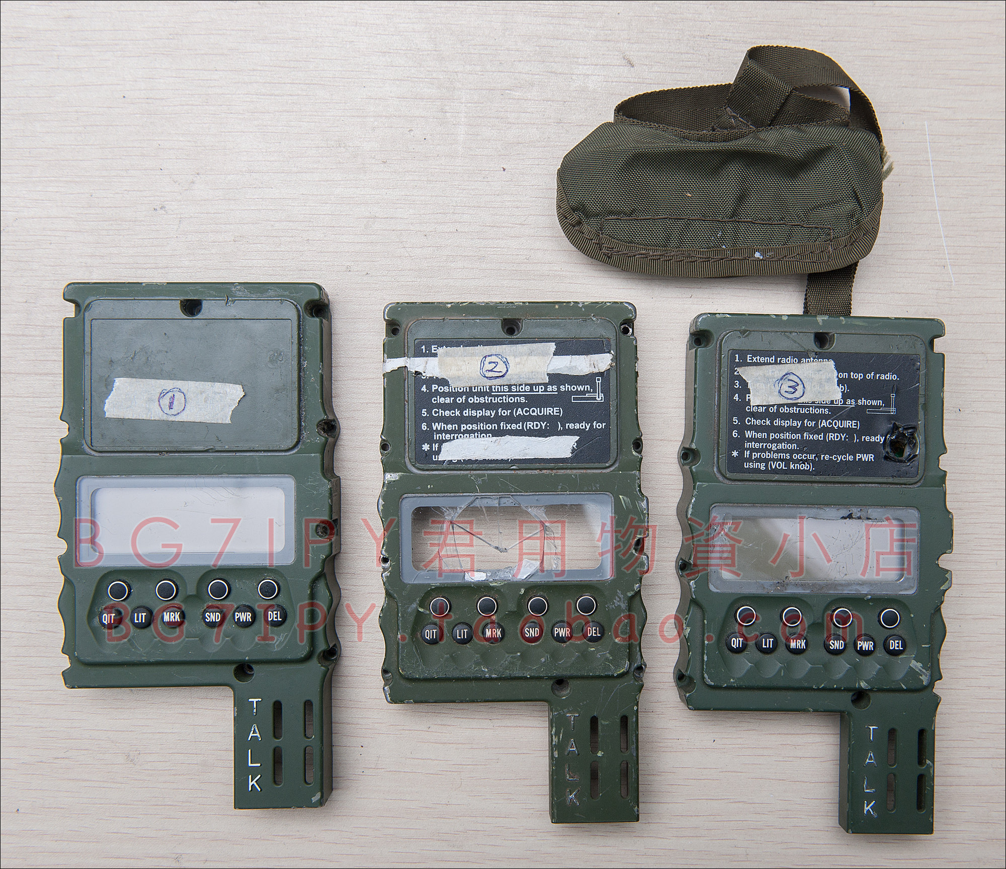 Panel LCD assembly of US Military retired survival radio AN PRC-112
