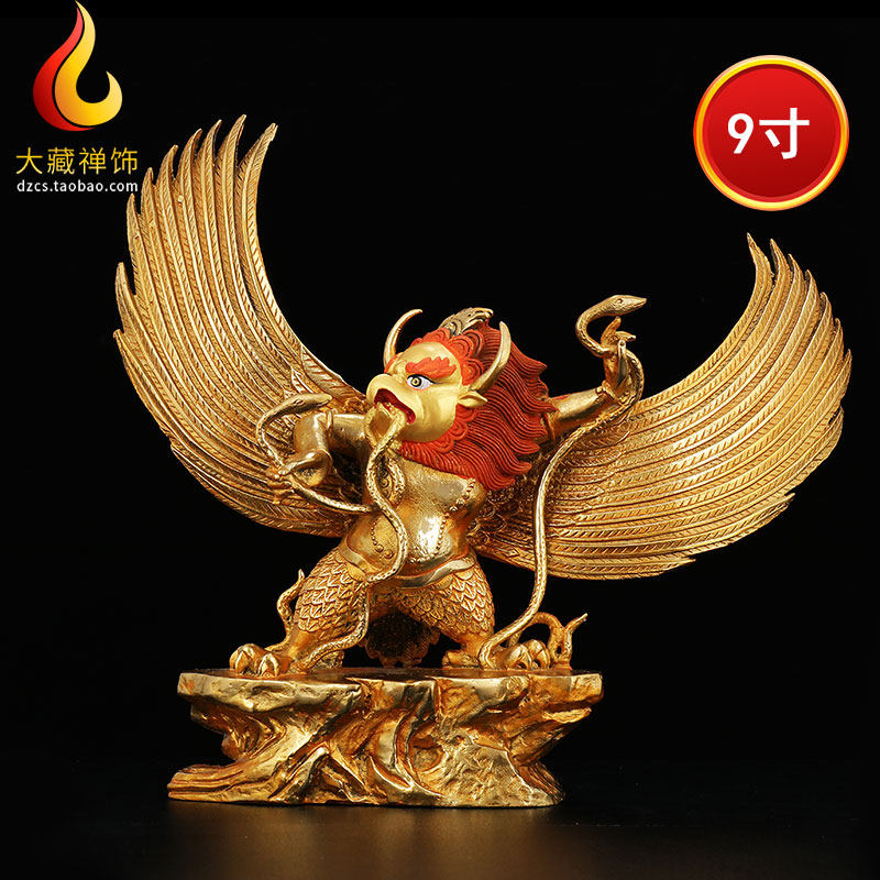 [USD 295.63] Pure Copper Great Peng Golden Winged Bird Buddha Statue ...