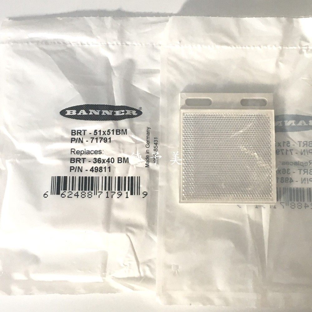 全新现货BRT-51X51BM邦纳反光板BRT-3 BRT-2X2 BRT-THG-1-100