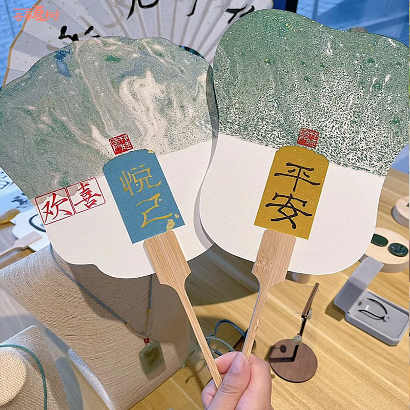 Diy lacquer painting fan kit: a new family craft option 🎨 👶