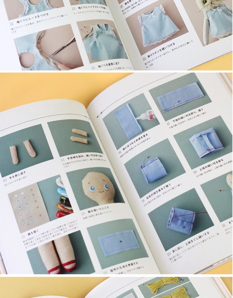 Книга для вышивания одежды для куклы кошки nbyinto | AliExpress
