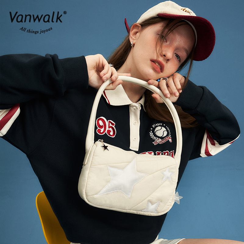 [USD 65.51] VANWALK Planet Rabbit Original Sweet Star Girl Armpit Bag Ins Light Shoulder Handbag ...