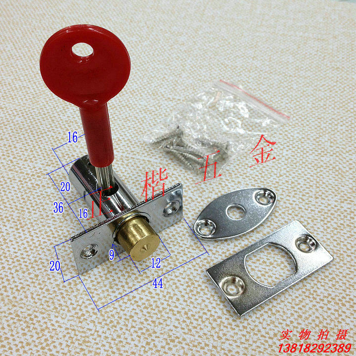 [USD 8.35] Cross-spoon copper lock simple tube well lock Inspection ...