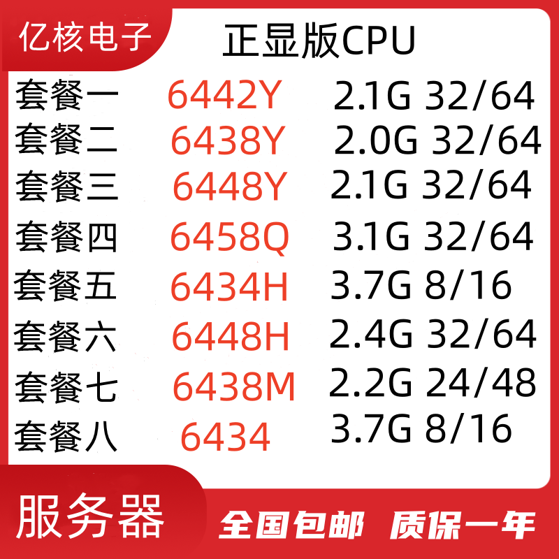 Intel 6442y vs. 6438y/6448y: a comprehensive analysis of performance ...