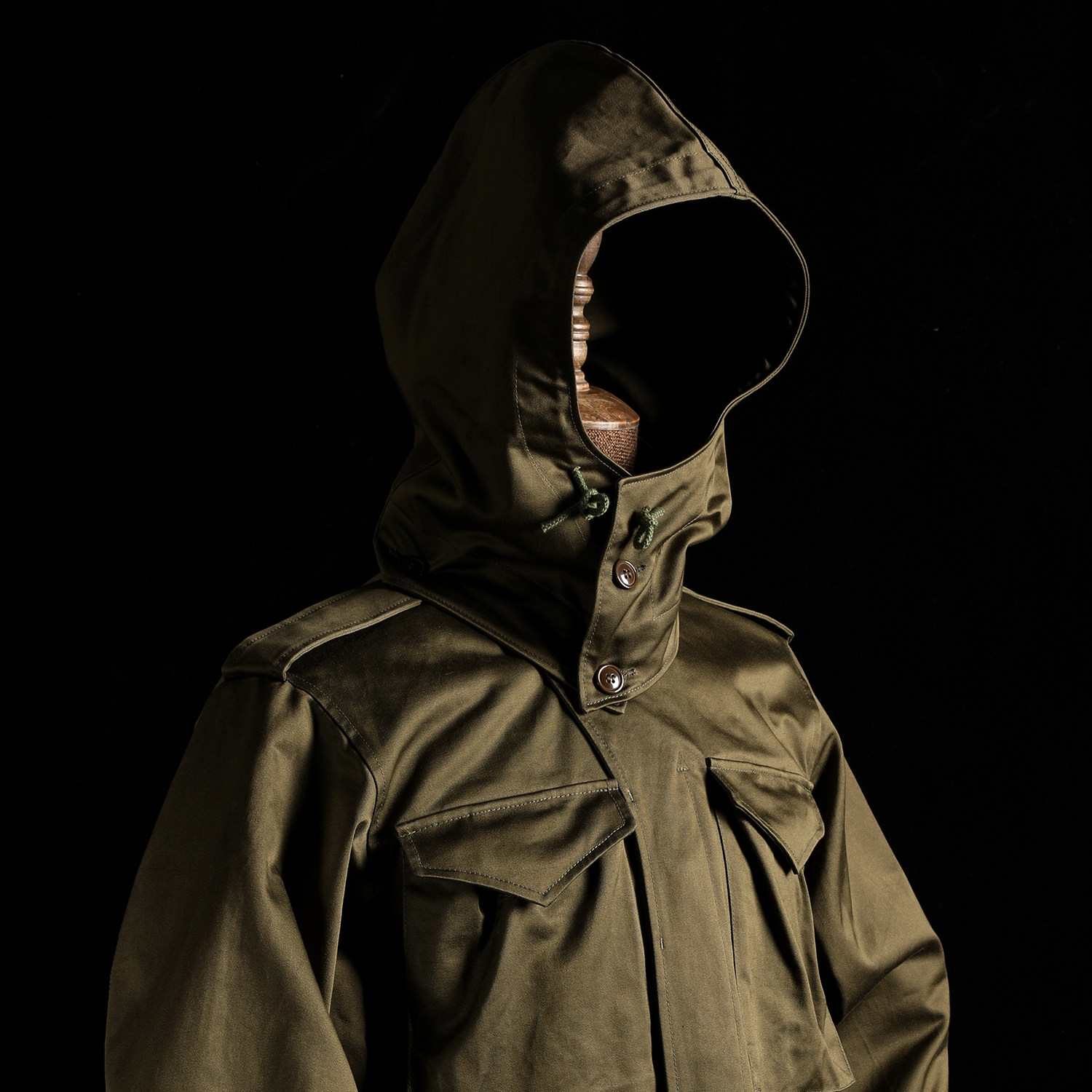 GIZEMO 复刻M43配套用风帽 M-43防风轻便复古军事风御寒帽子