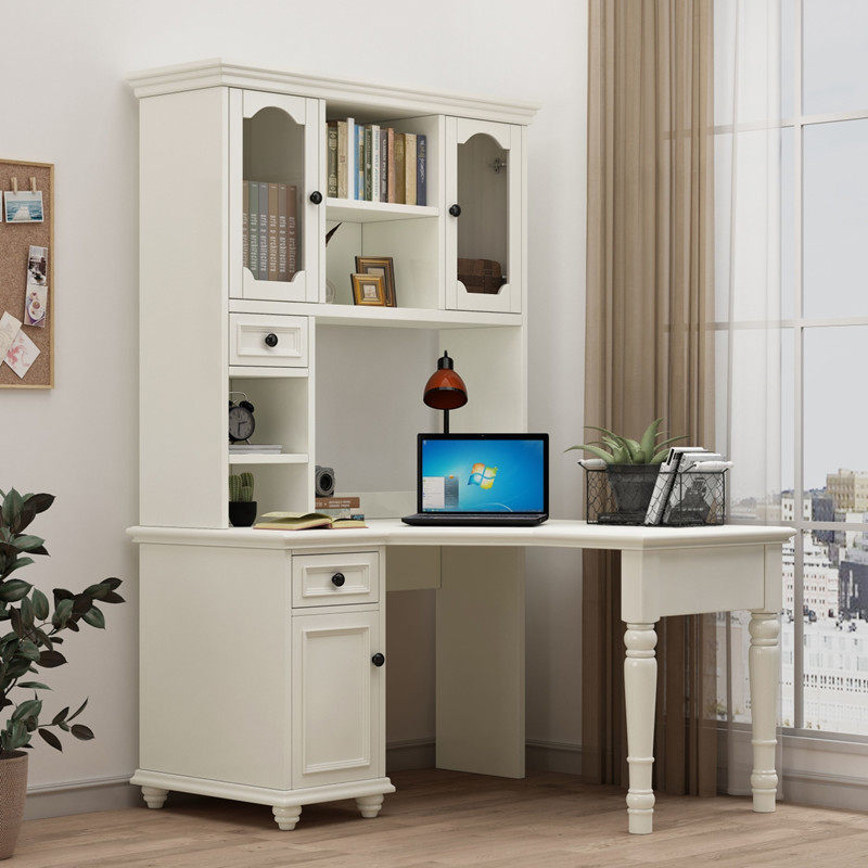 Купить Американский простой угол дерево студент письменный стол книжная ...