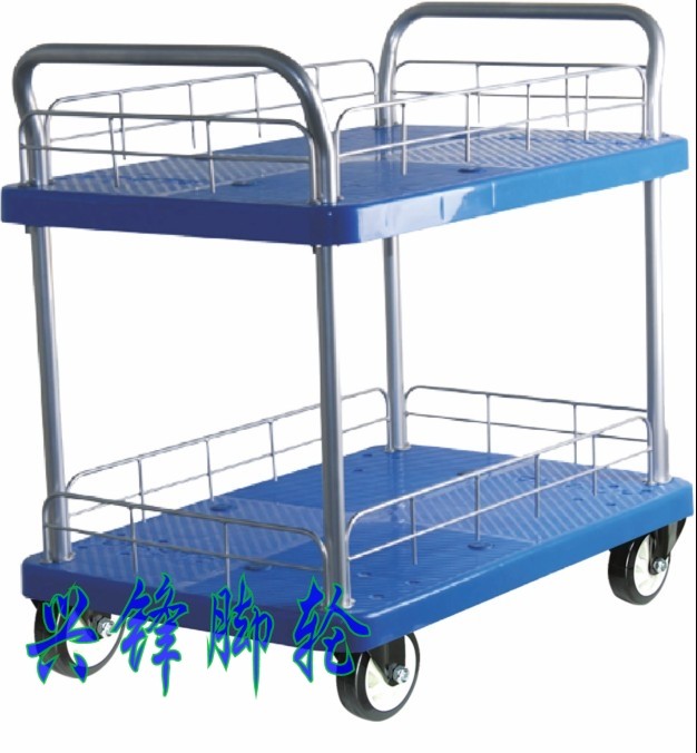 [USD 129.15] Double Layer Silent Trolley with Guardrail Two Layer Tool ...