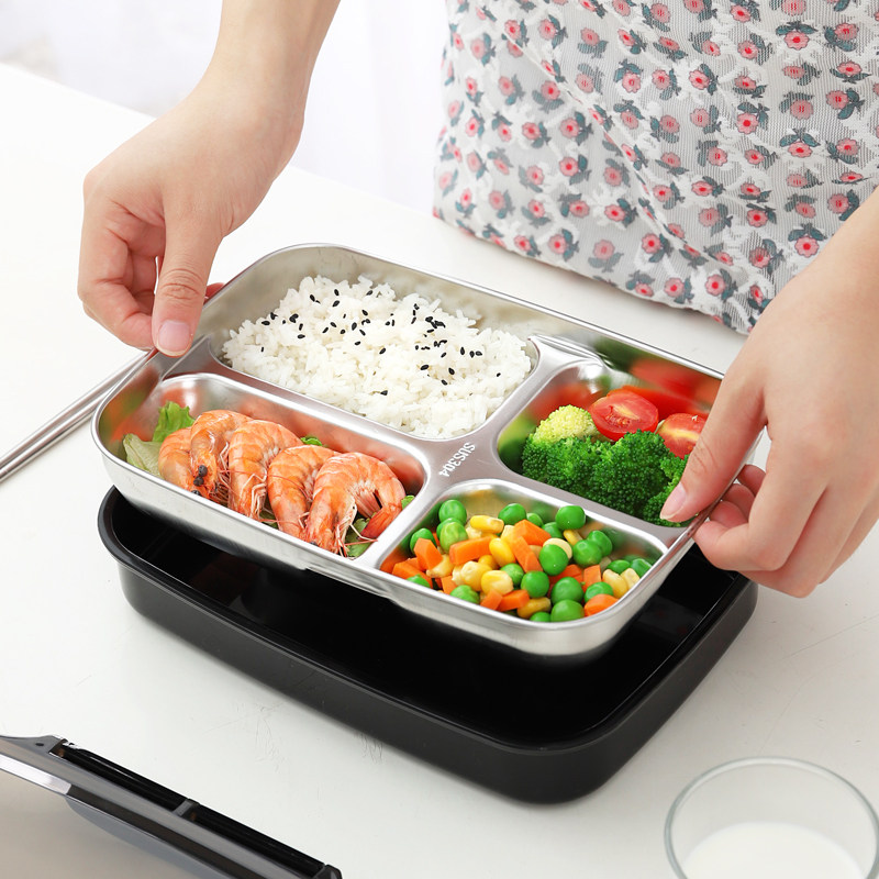 [USD 11.24] Stainless Steel Lunch Box Separator for Elementary School ...