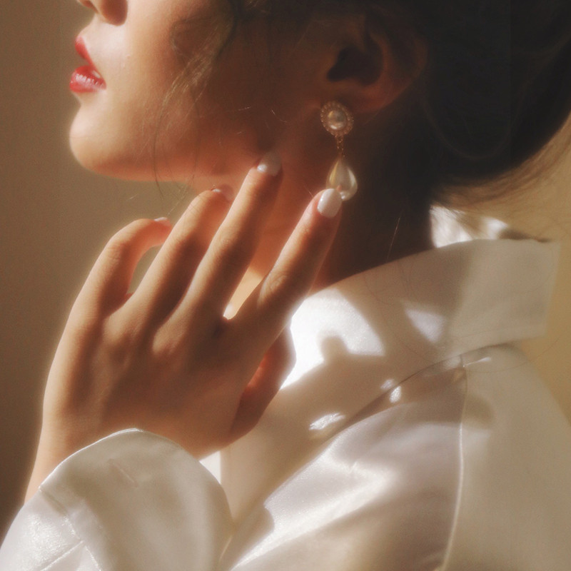 法式复古风情来袭！Classy key法国设计师珍珠耳环，让你瞬间提升气质！-领针-淘宝好物网